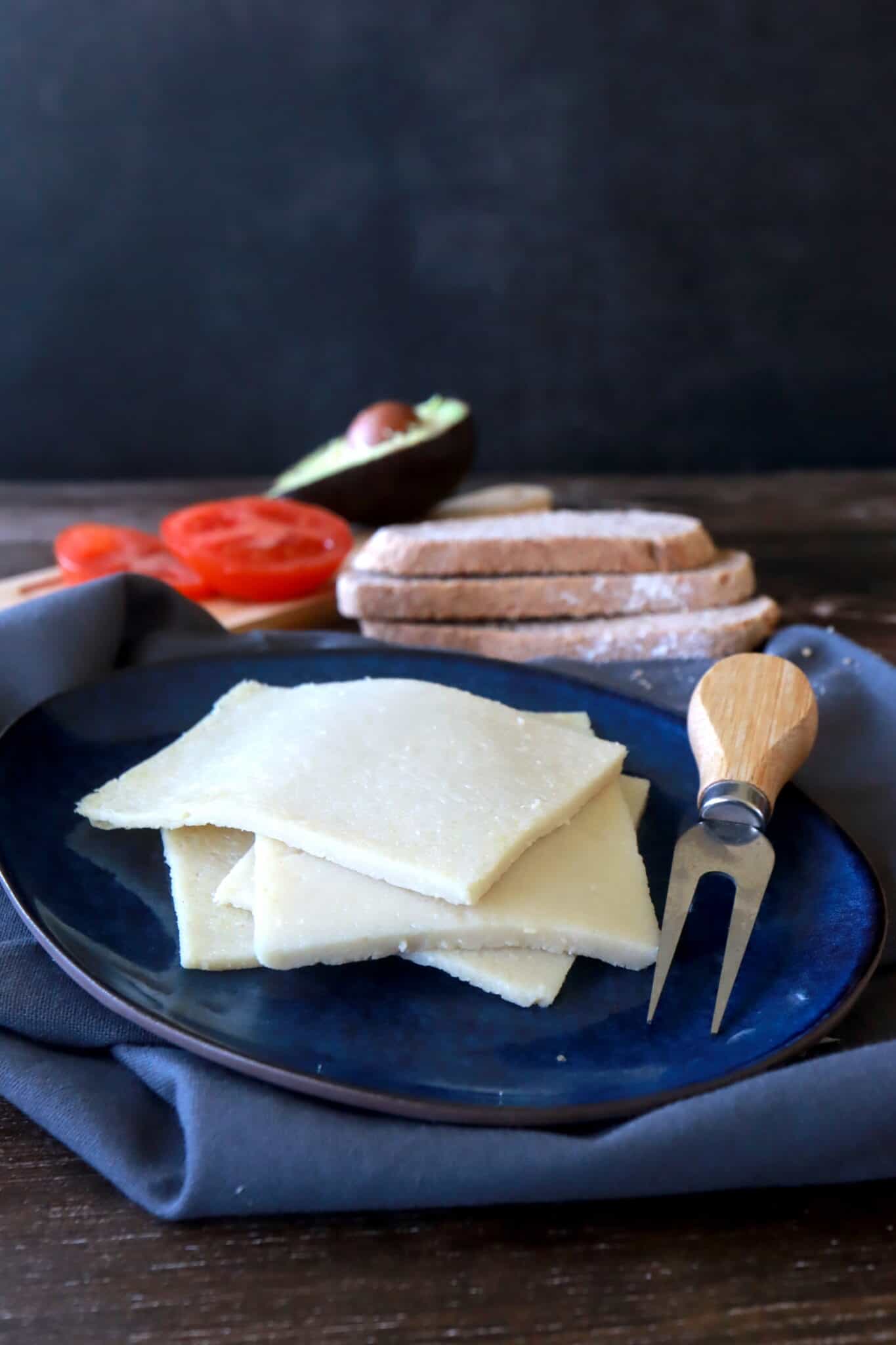 Formaggio a Fette Senza Lattosio - Ricetta Vegana