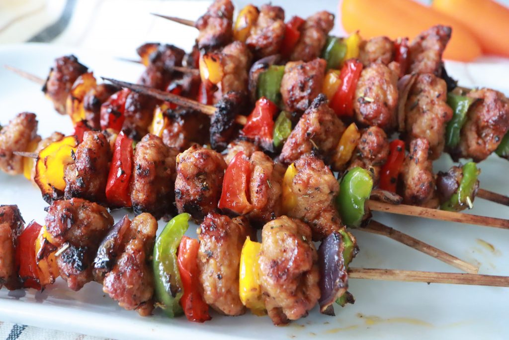 Spiedini Vegani Con Seitan Fatto in Casa